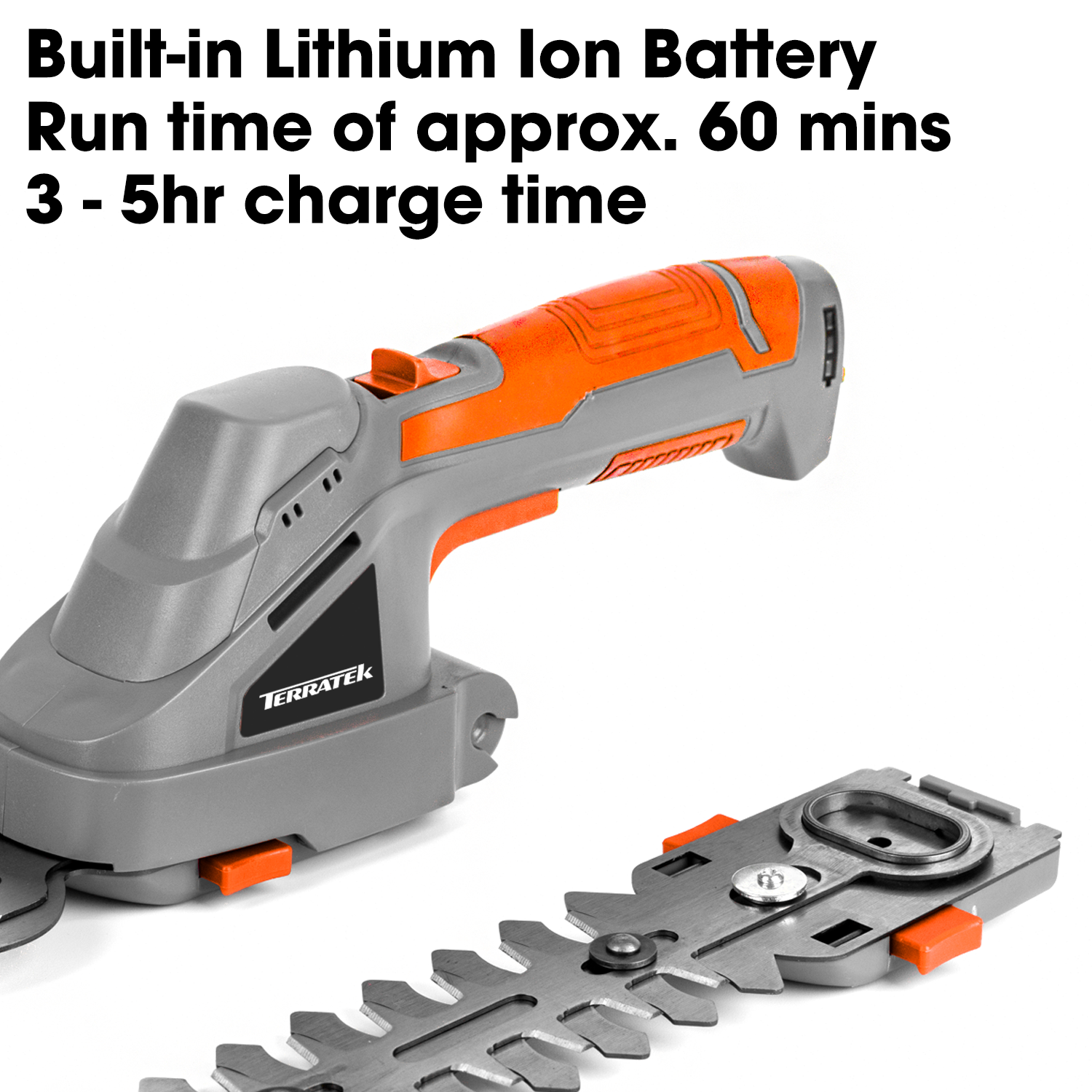 ELECTRIC CORDLESS HEDGE TRIMMER 7.2V MINI GARDEN EDGER GRASS SHEARS ...