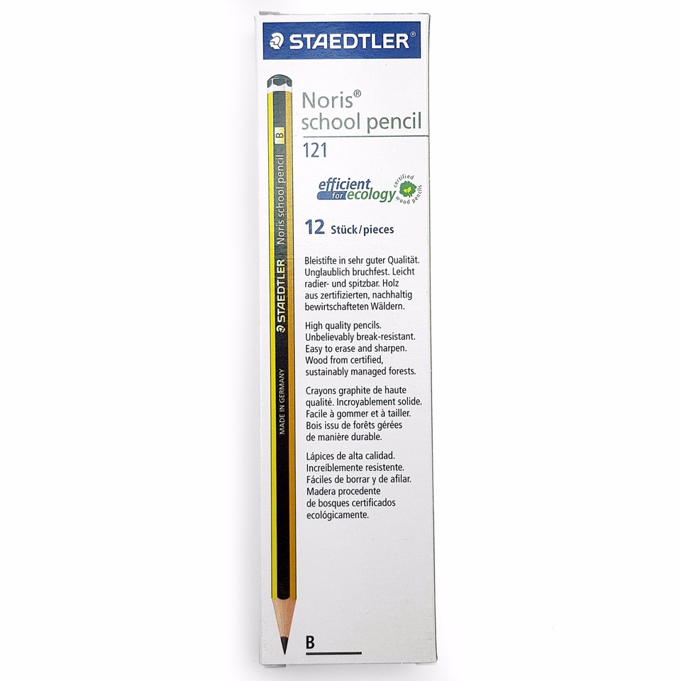 Staedtler Noris School Pencils 121 - Boxed - In Grades HB/B/2B/H/2H ...