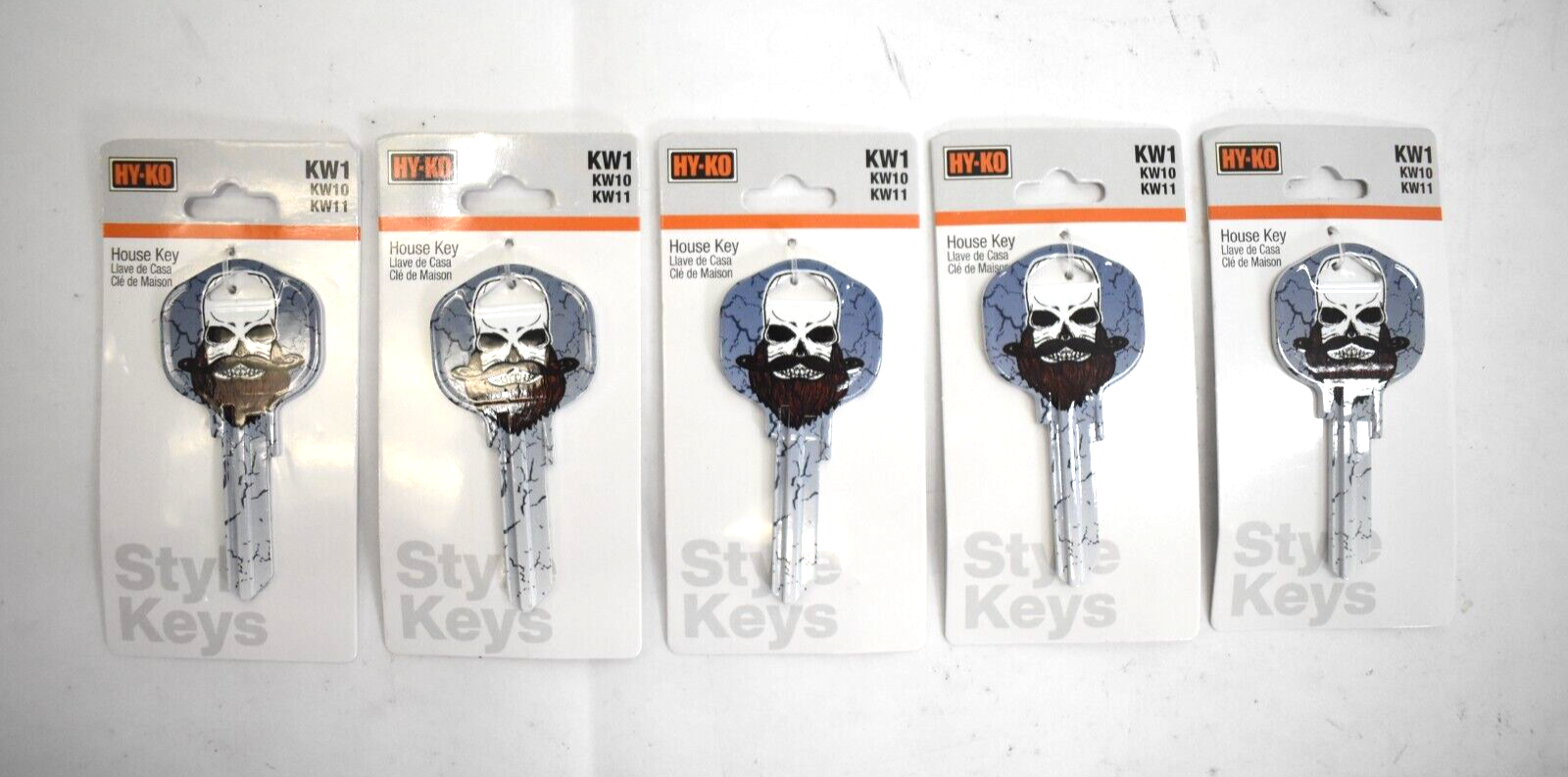 Hy-Ko 15005KW1-KL005 KW1-10-11 Skull with Beard Blank Key Pack of 5 | eBay