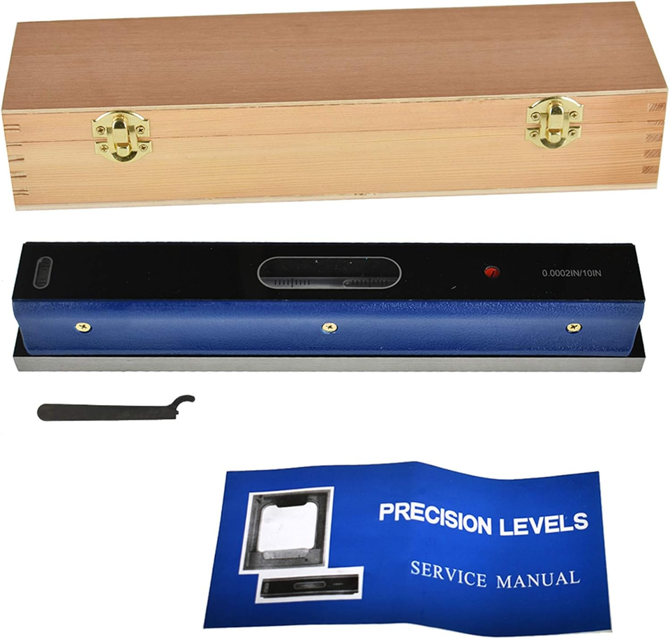 12 Inch Master Precision Level in Fitted Box for Machinist Tool, Cast ...