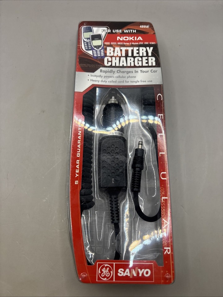 Vintage Nokia Cell Phone Car Battery Charger For 252 282 3300 6360 8265 ...