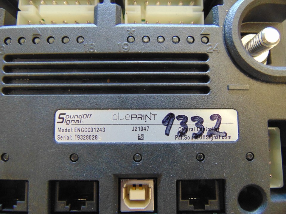 SOUNDOFF SIGNAL BLUEPRINT MODEL ENGC01243 CENTRAL CONTROLLER #9332 | eBay