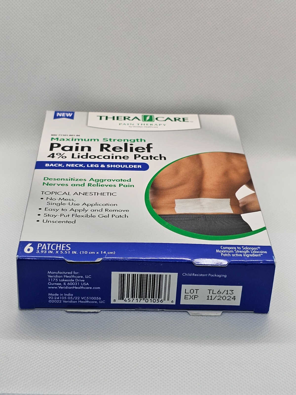 Lidocaine 4% Patches Theracare 6 Patches per box - 5 pack | eBay
