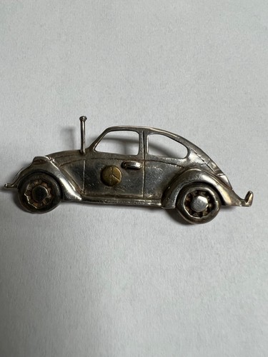 1996 Cindy Harley SS/Brass VW Beetle Pin/Brooch [033G… - Gem