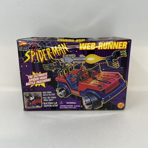 1997 Toy Biz Marvel Spider-man Web-Runner Vehicle #47488 New Sealed Box ...
