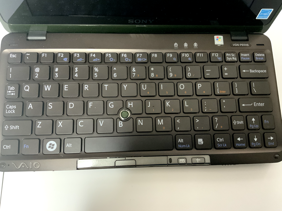 SONY VAIO type P VGN-P91HS Pocket Style PC Layered Peridot Intel Z550 ...