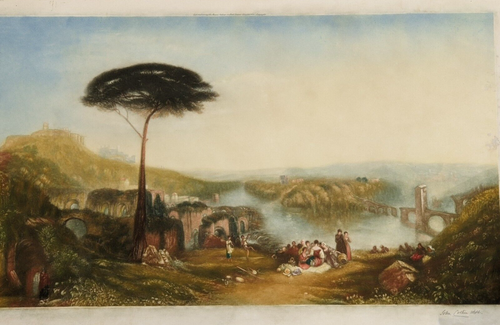 After JMW Turner Childe Harold's Pilgrimage colour mezzotint by John ...