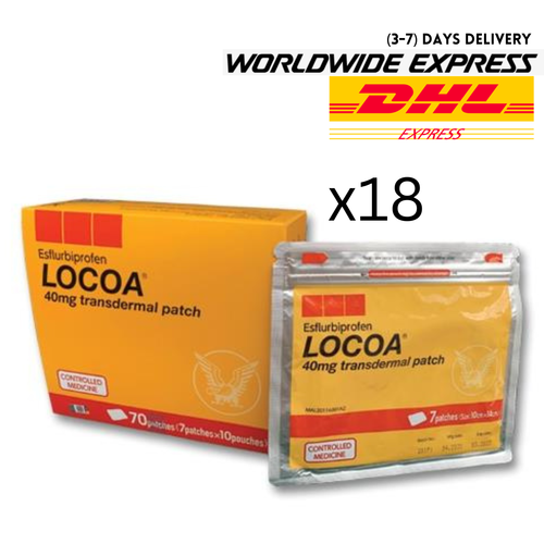 18 Pack (126 Patches) LOCOA 40mg Transdermal Joint Pain Relief - FREE ...