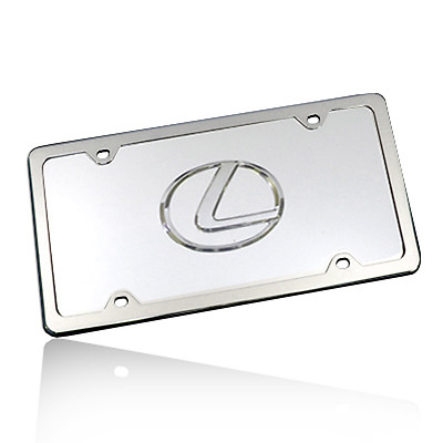 Lexus Logo Chrome Steel License Plate Kit | eBay