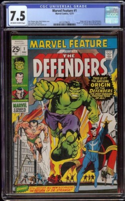 Marvel Feature # 1 CGC 7.5 OW/W (Marvel, 1971) 1st appearance Defenders ...