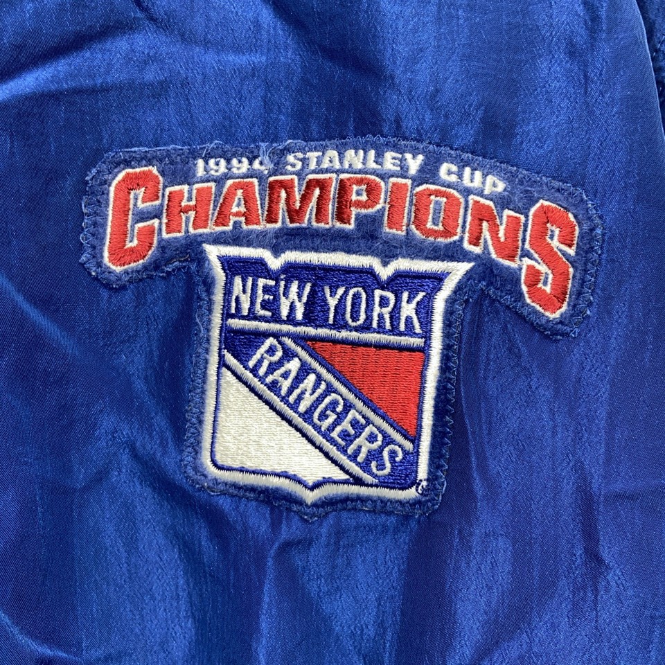 NHL New York Rangers Vintage Starter 1/4 Zip Pull Over 1994 Stanley Cup ...