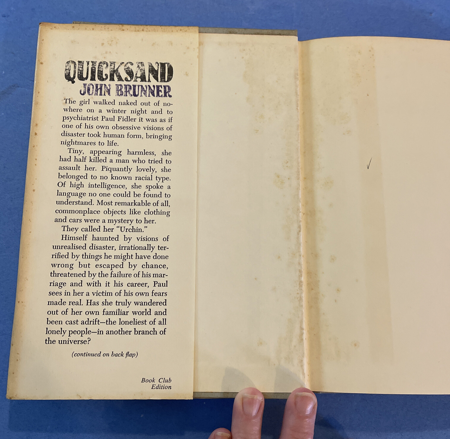 Quicksand by John Brunner 1967 Hardcover w/Dust Jacket 1st Ed ...