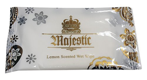 NEW LARGE LEMON SCENTED FRESH MAJESTIC WET WIPES Alcoholfree Fragrant ...