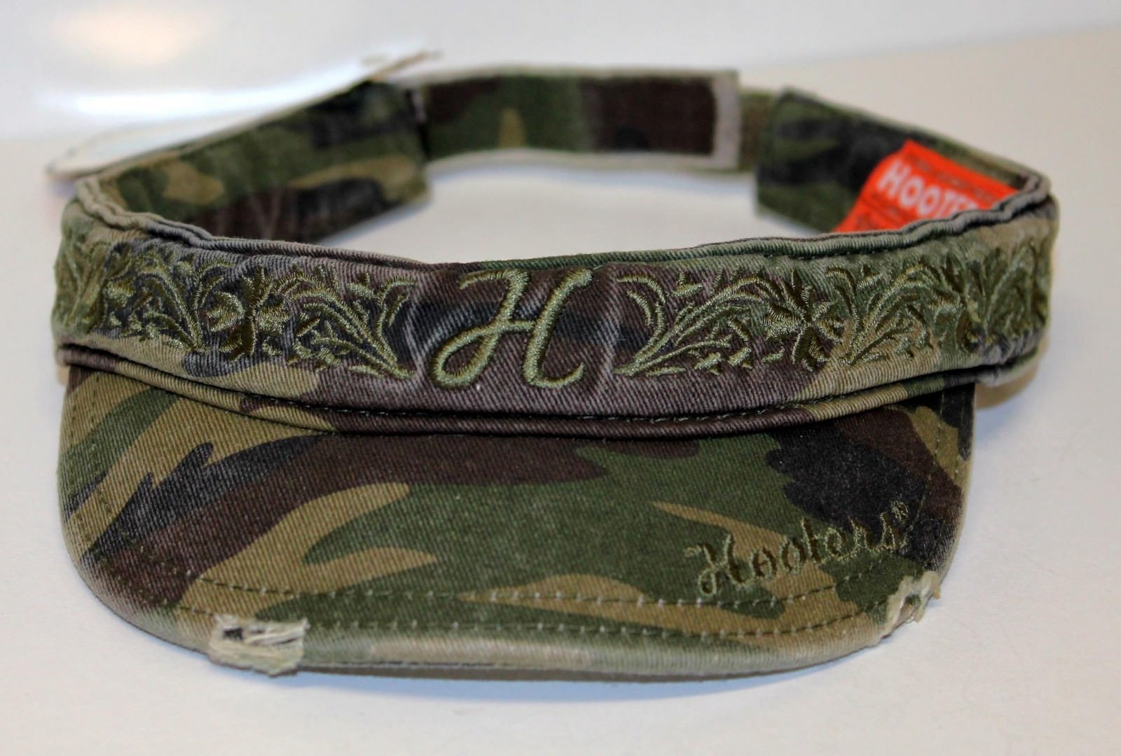 HOOTERS Visor ~ Camo Camouflage Flower Vizor Cap/Hat - NEW - One Size ...