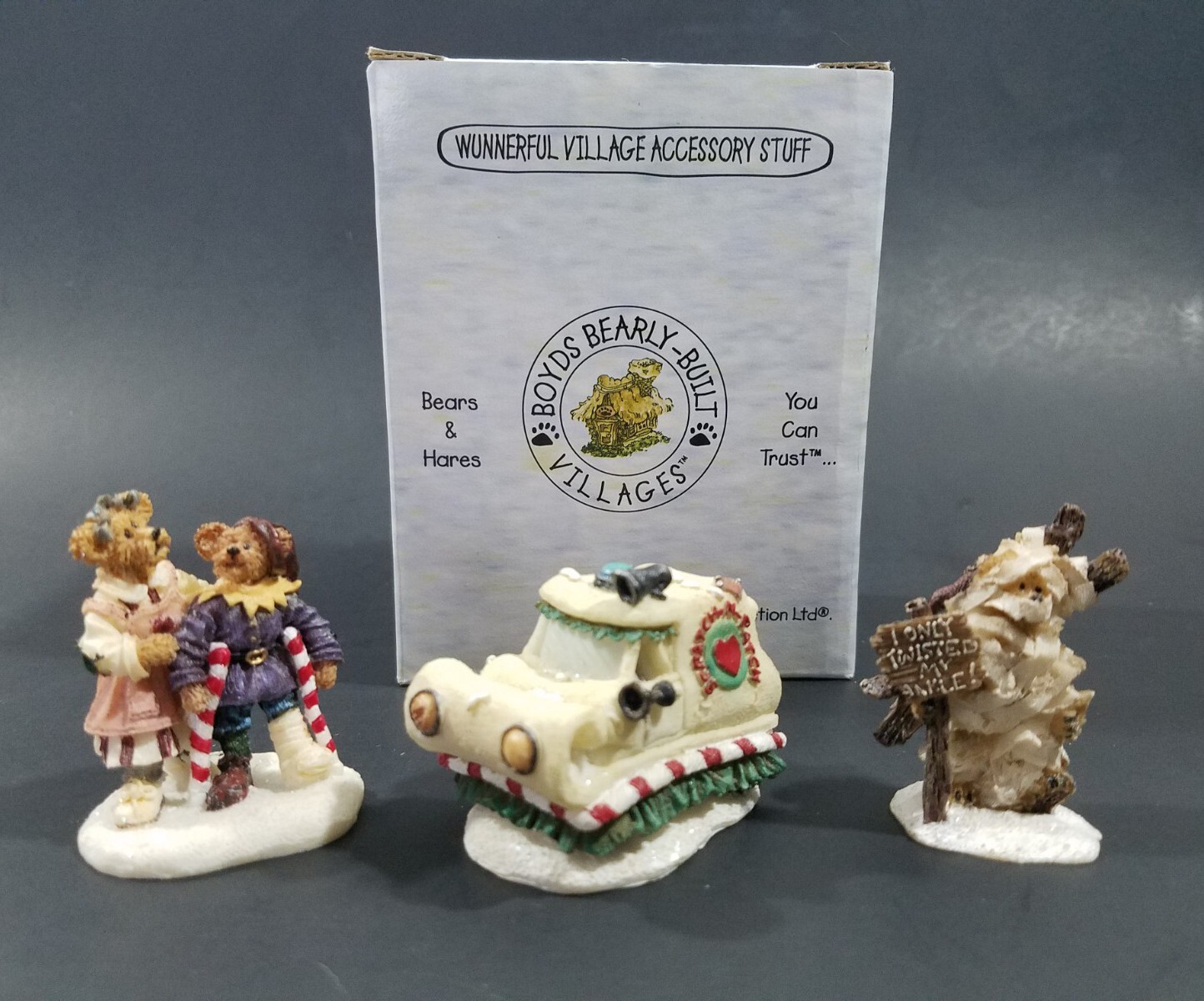 Boyds Bearly Built Village Benny Boo-Boo Candice U.B. Hoopin ...