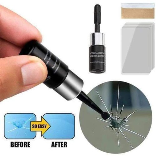 Car Cracked Glass Repair Kit Windshield Nano Repair Liquid Auto Window ...