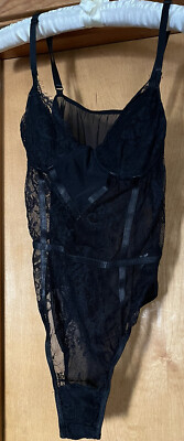 Shein Black Lace Teddy Size S | eBay
