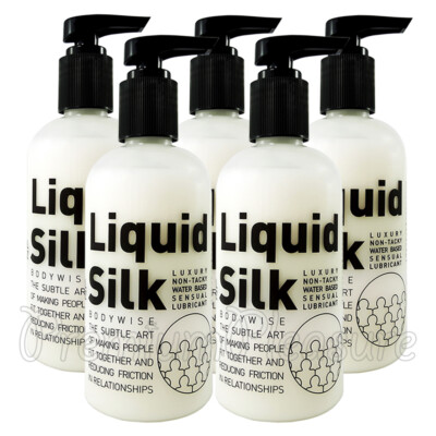 Pack of 5 Liquid Silk lubricant Intimate lube Water based Luxury 5 x ...