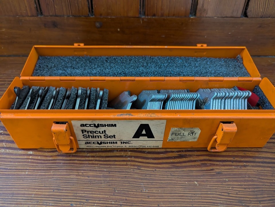 Accushim Precut Shim Set in Metal Box size A | eBay