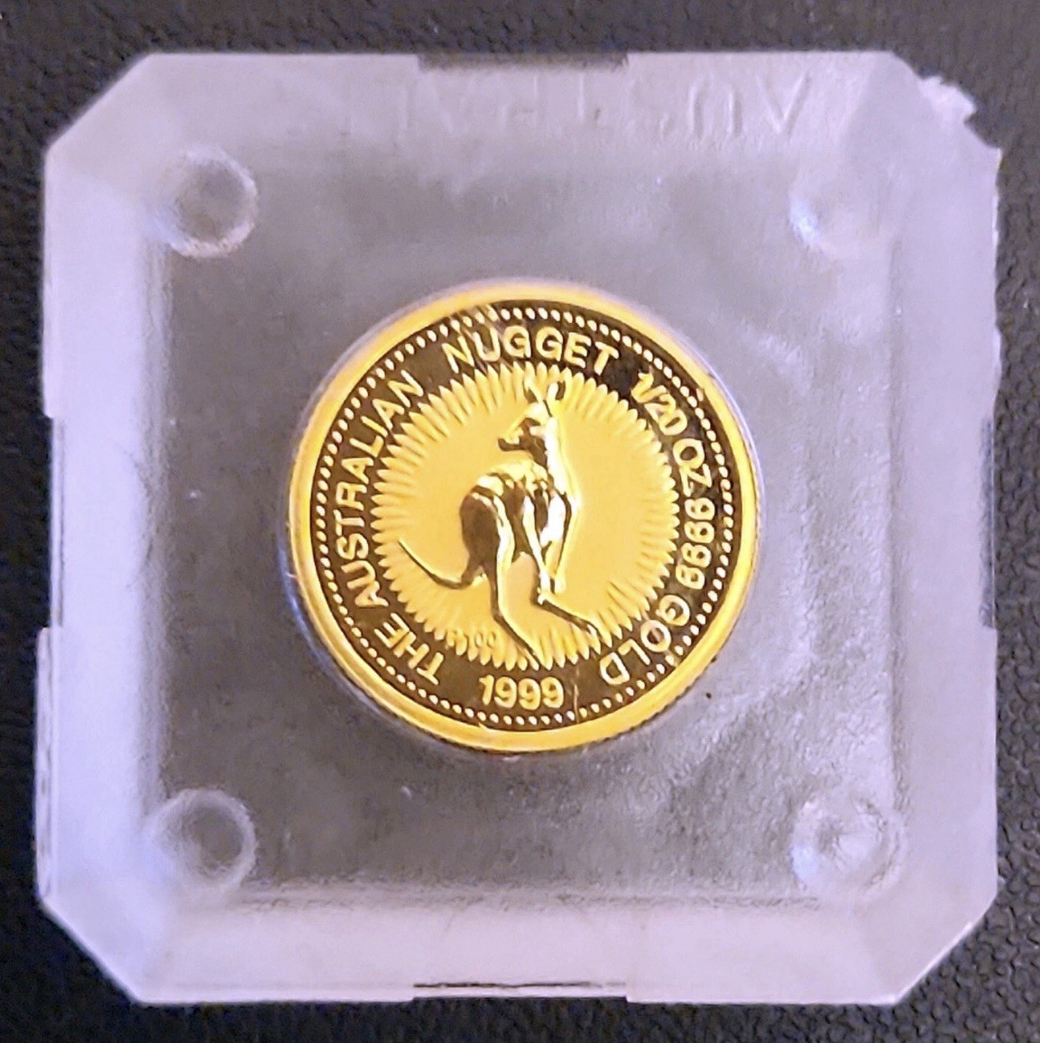 1999 P100 $5 Australia 1/20 Gold Nugget Coin • Perth Centennial ...