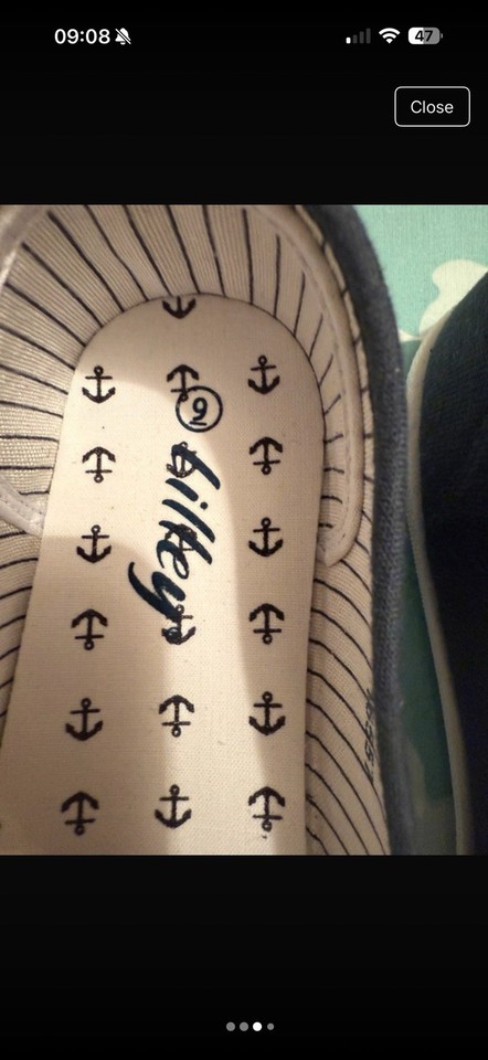 Ladies Canvas Pumps Size 9 Navy Bnwot | eBay UK