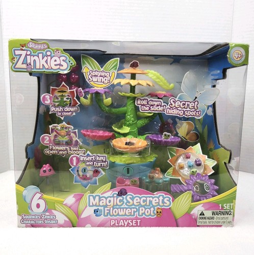 Squinkies Zinkies Magic Secrets Flower Pot Playset - Rare New Sealed | eBay