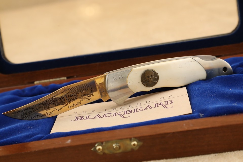 Cased Boker Tree Brand "Legend of BlackBeard" Pocket Knife, Sollingen ...