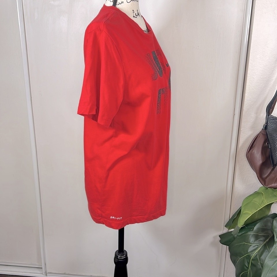 Nike Men's Red 'Just Do It' Dri-Fit T-Shirt size M | eBay