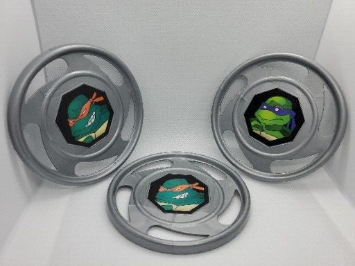 LOT OF 3 TEENAGE MUTANT NINJA TURTLES THROWING FLYING DISCS 4" | eBay