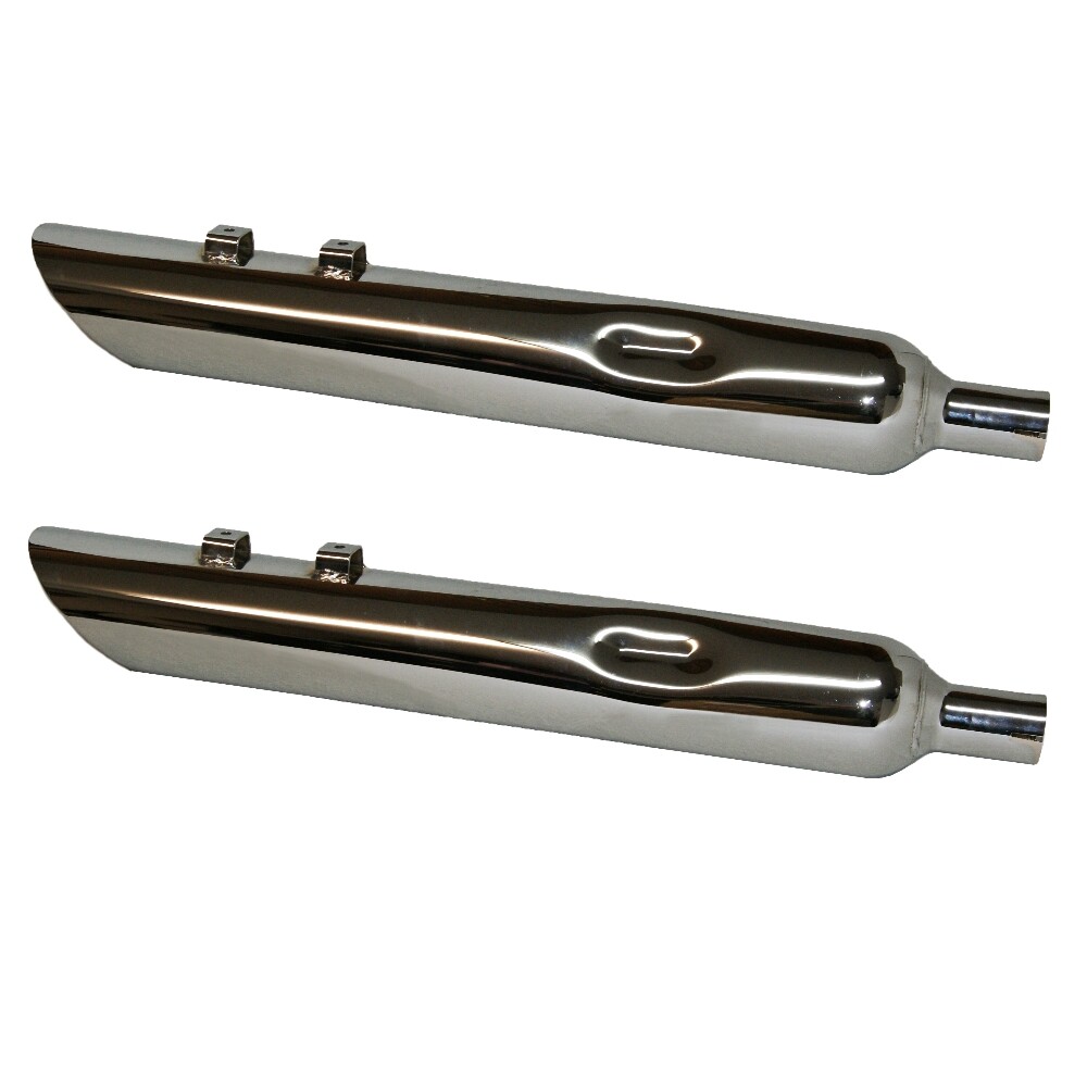 Jones Exhaust Full Boar 4" Angle Cut Slip-On Muffler Baffle 95-16 ...