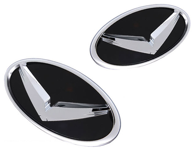 EAGLE Front Hood + Rear Eagle V Emblem 2p For 2011 2016 Hyundai ...