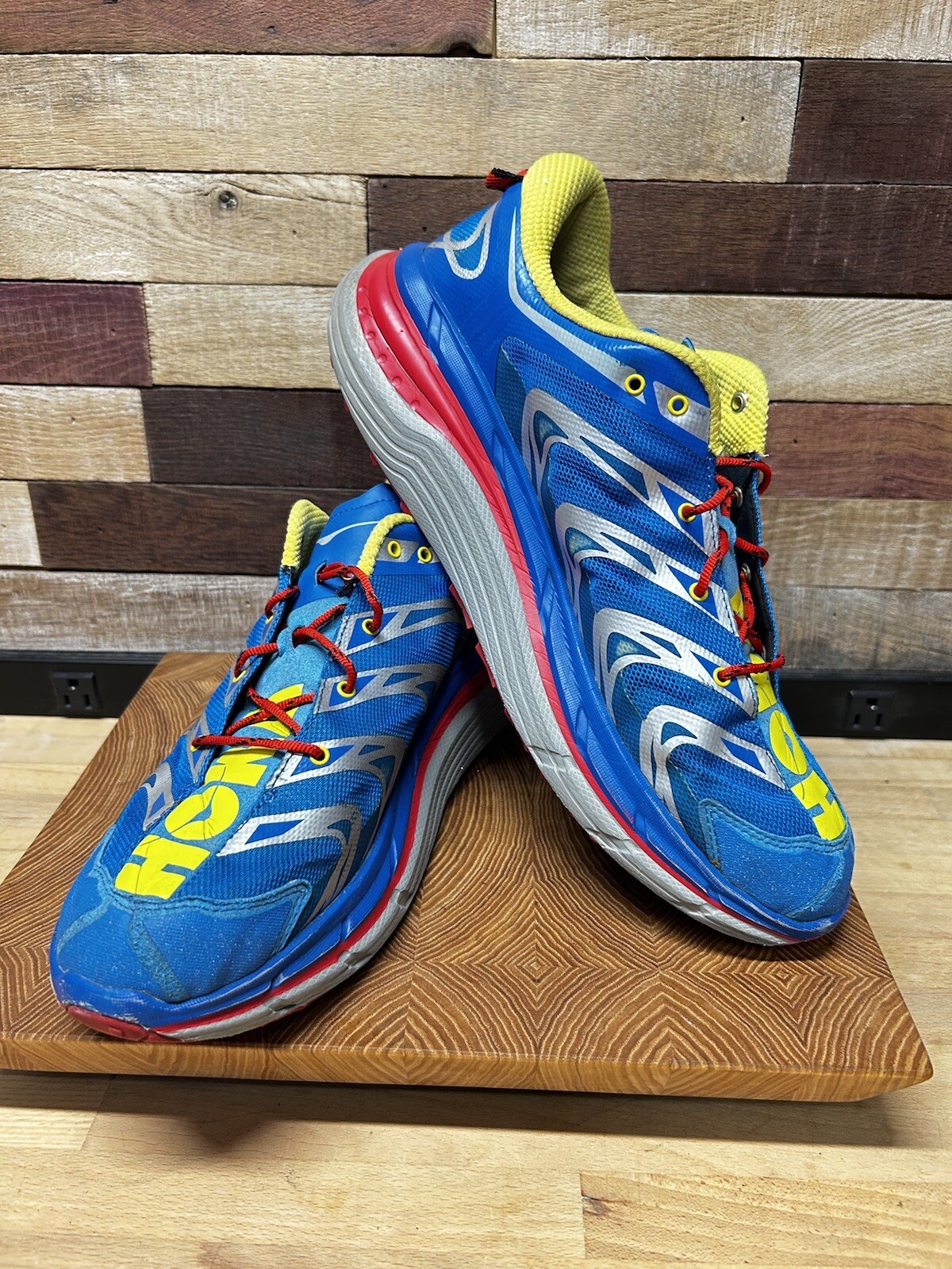 Hoka One One Mens Speedgoat Blue Red Trail Running Sh… - Gem
