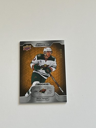 2023-24 UD ENGRAINED ROOKIES OAK NICK SWANEY 304/399 - MINNESOTA WILD ...