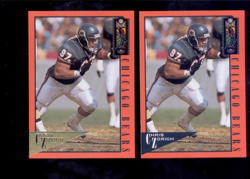 1994-95 Classic NFL Experience CHRIS ZORICH Chicago Bears Gold Insert ...