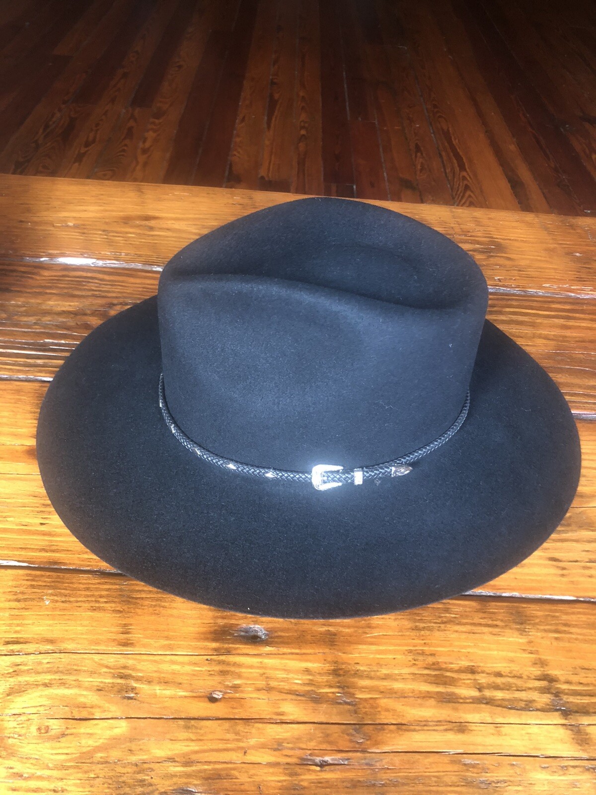 Stetson Black Diamond Jim Gun Club Felt Hat size 7 - Gem