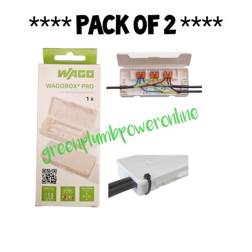 WAGOBOX PRO Maintenance Free Enclosure Connector Box 207-3323 **TWIN ...