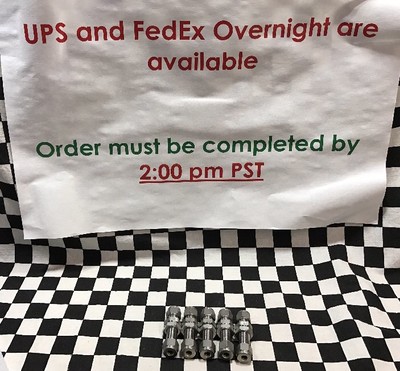 Lot Of 5, Swagelok Bulkhead Union 6mm, SS-6M0-61, SS-6MO-61 ...