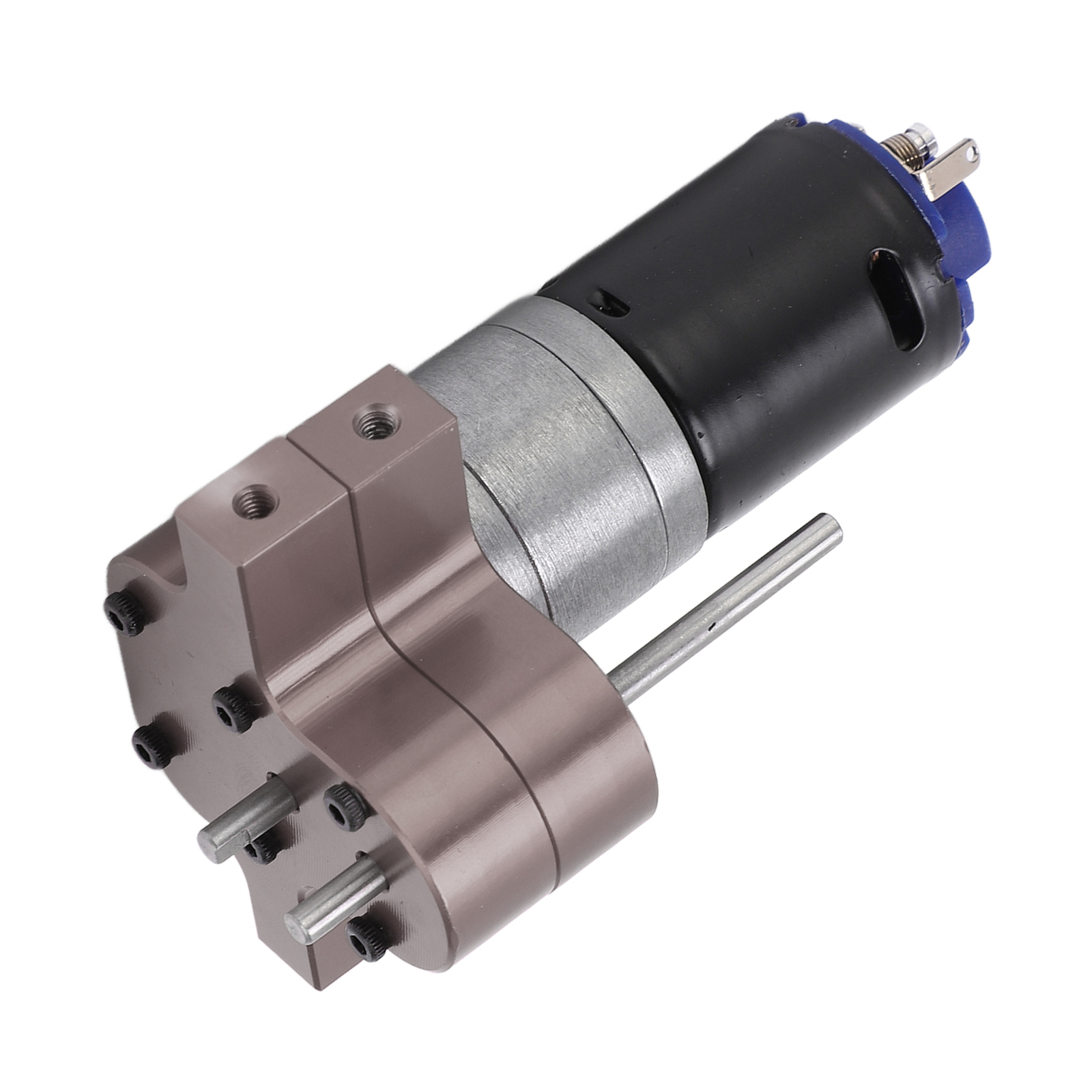 RC Gearbox Metal Speed Change Gear Box With 370 Motor For WPL C14 1/16 ...