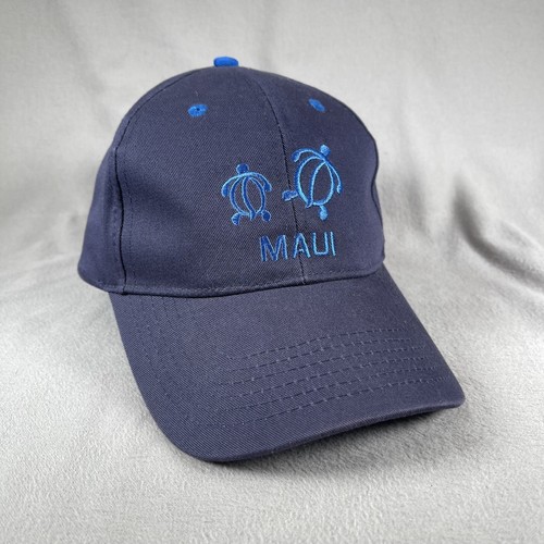 Maui Hat Mens Adjustable Blue Snap Back Cap Hawaii Turtles Adventure ...