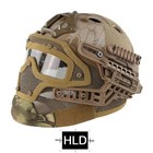 Tactical G4 Helmet Full Face Mesh Mask Goggles Armor Protective PJ FAST ...