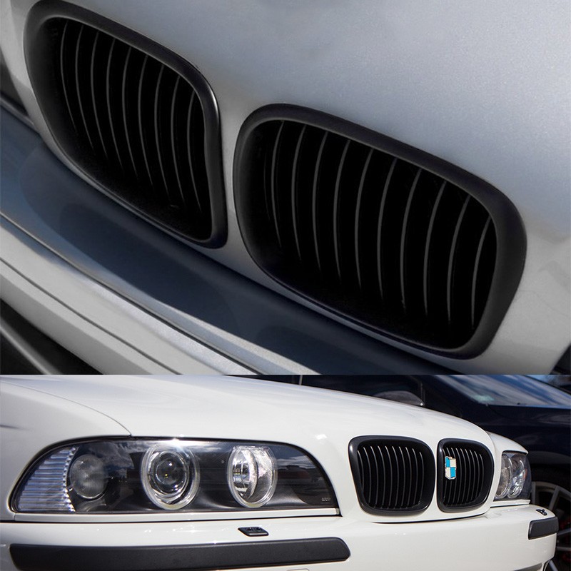 For 1995-2004 BMW E39 M5 528i 530i 540i Front Kidney Grill Grille Gloss ...