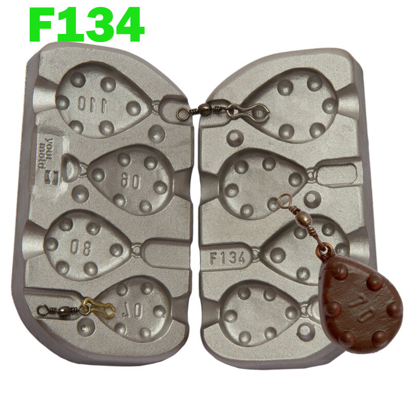 Fishing Moulds Grip Pear Bomb lead weight mould carp ledgering Cheap ...