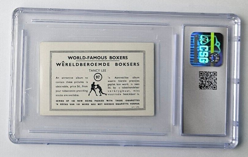 1935 UTC United Tobacco Co World Famous Boxers #97 TANCY LEE CSG 6 EX ...