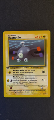 1st Edition Magnemite - Magnetilo - German Base Set - 53/102 - Pokemon ...