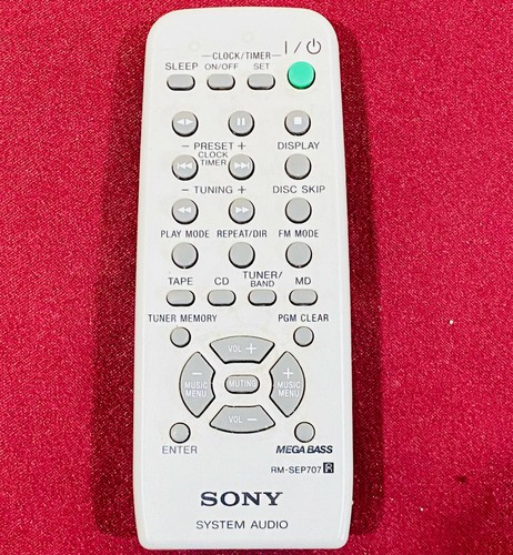 OEM Sony Audio System Remote RM-SEP707 Sony CMTEMP707,CMTE0707,CMTEP707 ...