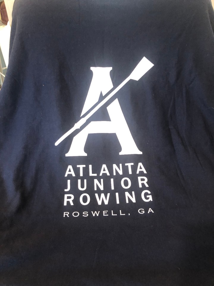 Atlanta Junior Rowing Team Navy Large Soft Fleece Throw Blanket 50" X ...