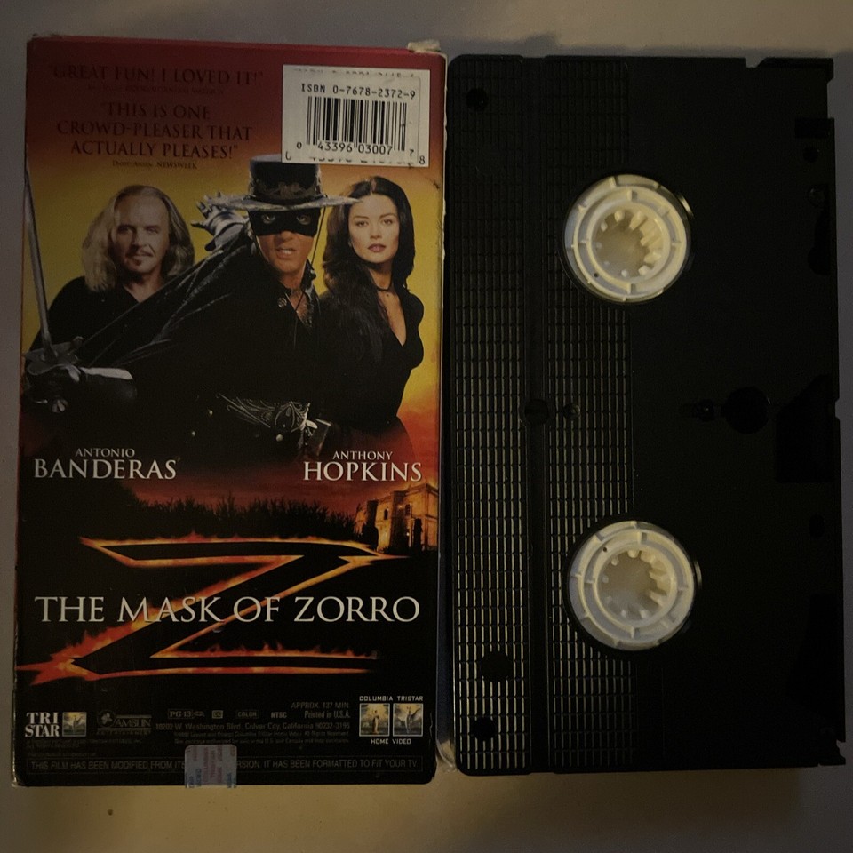 The Mask of Zorro (VHS, 1998, Spanish Subtitled) 43396030077 | eBay