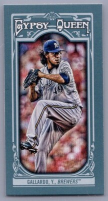 Yovani Gallardo Mini #174 2013 Gypsy Queen | eBay
