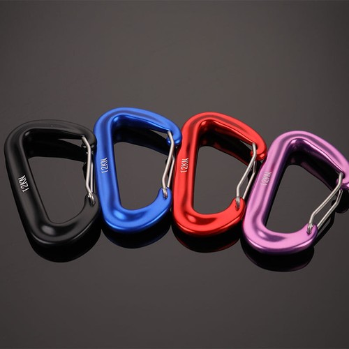Climbing Carabiner Mountaineering Buckle Hook 12KN Safety Lock Outdoor ...