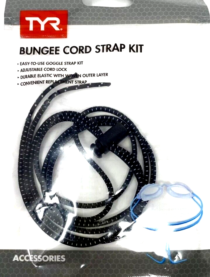 TYR Goggle Bungee Cord Strap Kit Black E-BA Swimming Aquatic Sports | eBay